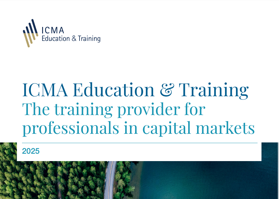 ICMA Education & Training The training provider for professionals in capital markets